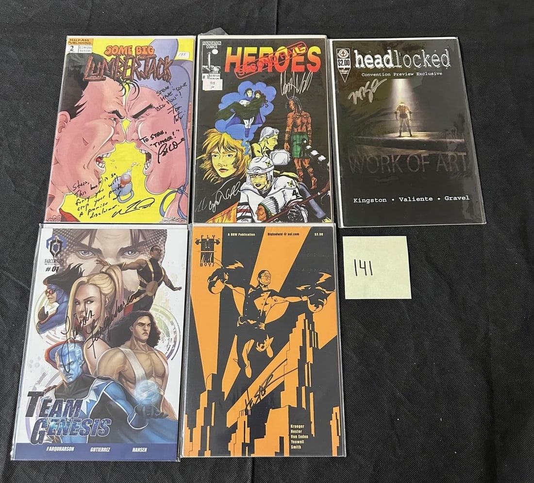 Group Of Signed Comic Books - Jun 17, 2025 | Aeron House In Md