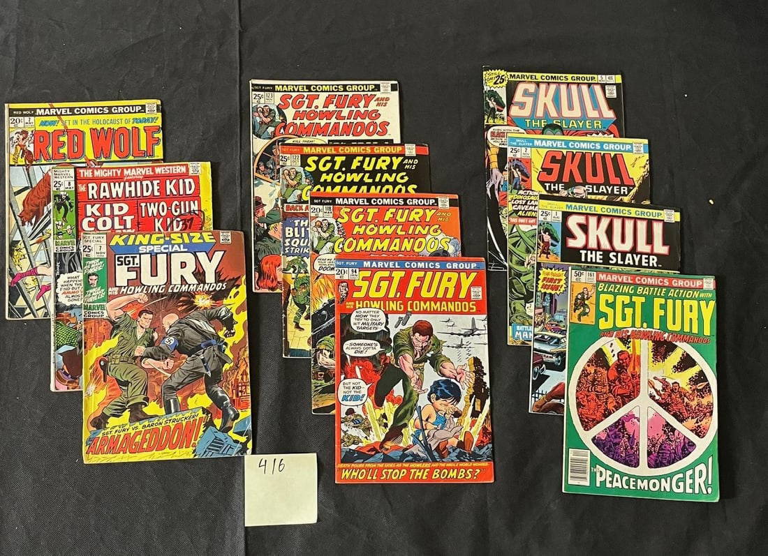 Sgt. Fury, Skull + Marvel Bronze Age Comics Auction