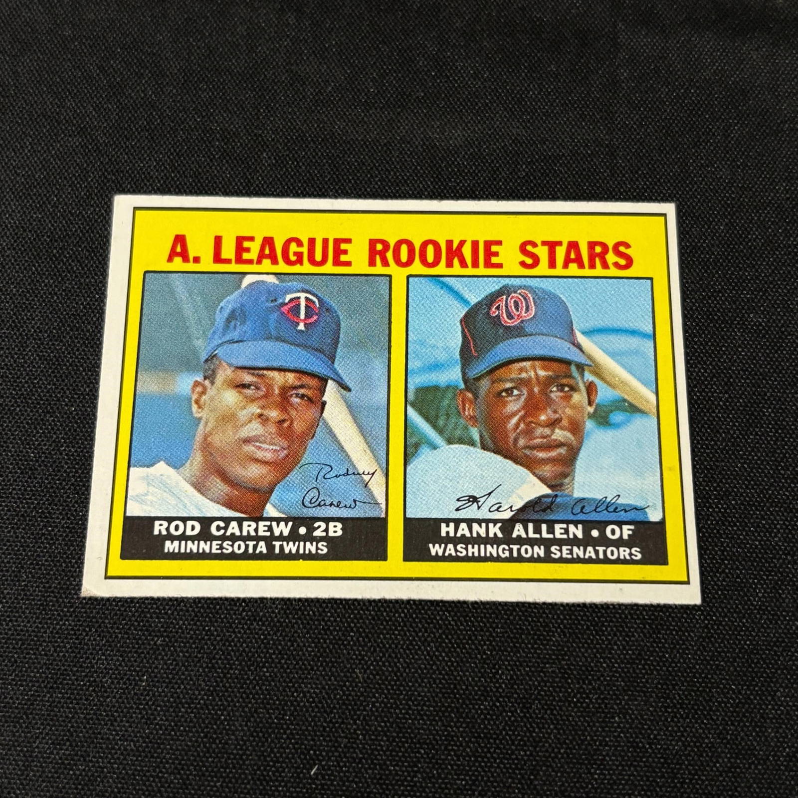 Rod Carew, Hank Allen Rookie Stars Auction