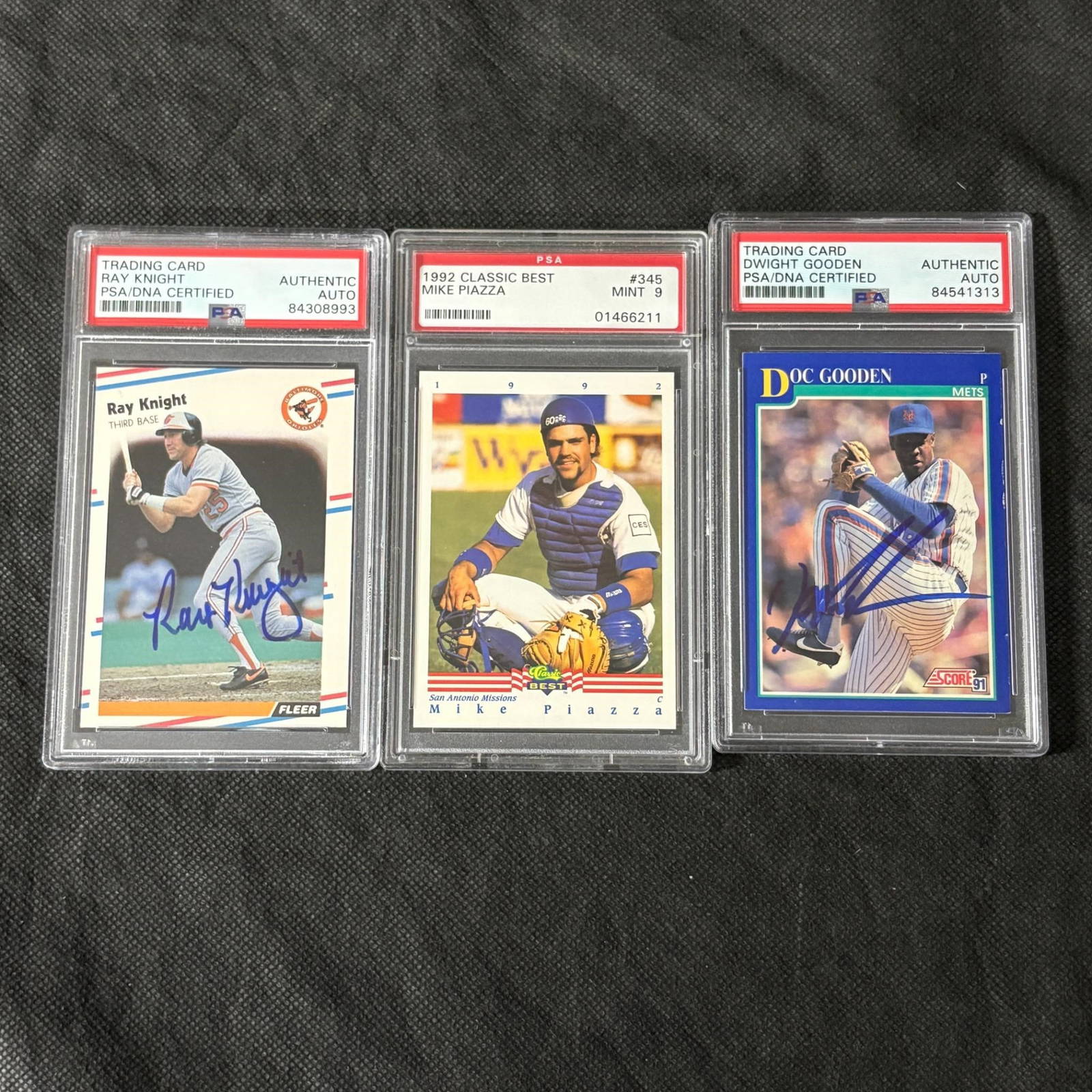 Dwight Gooden, Ray Knight Psa/dna Auto + Auction