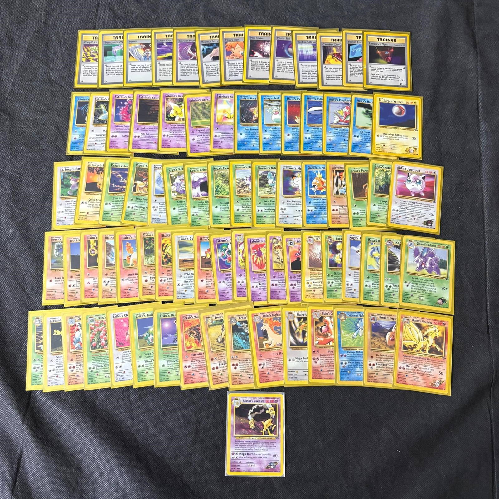 Gym Challenge Pokemon Card Lot Auction