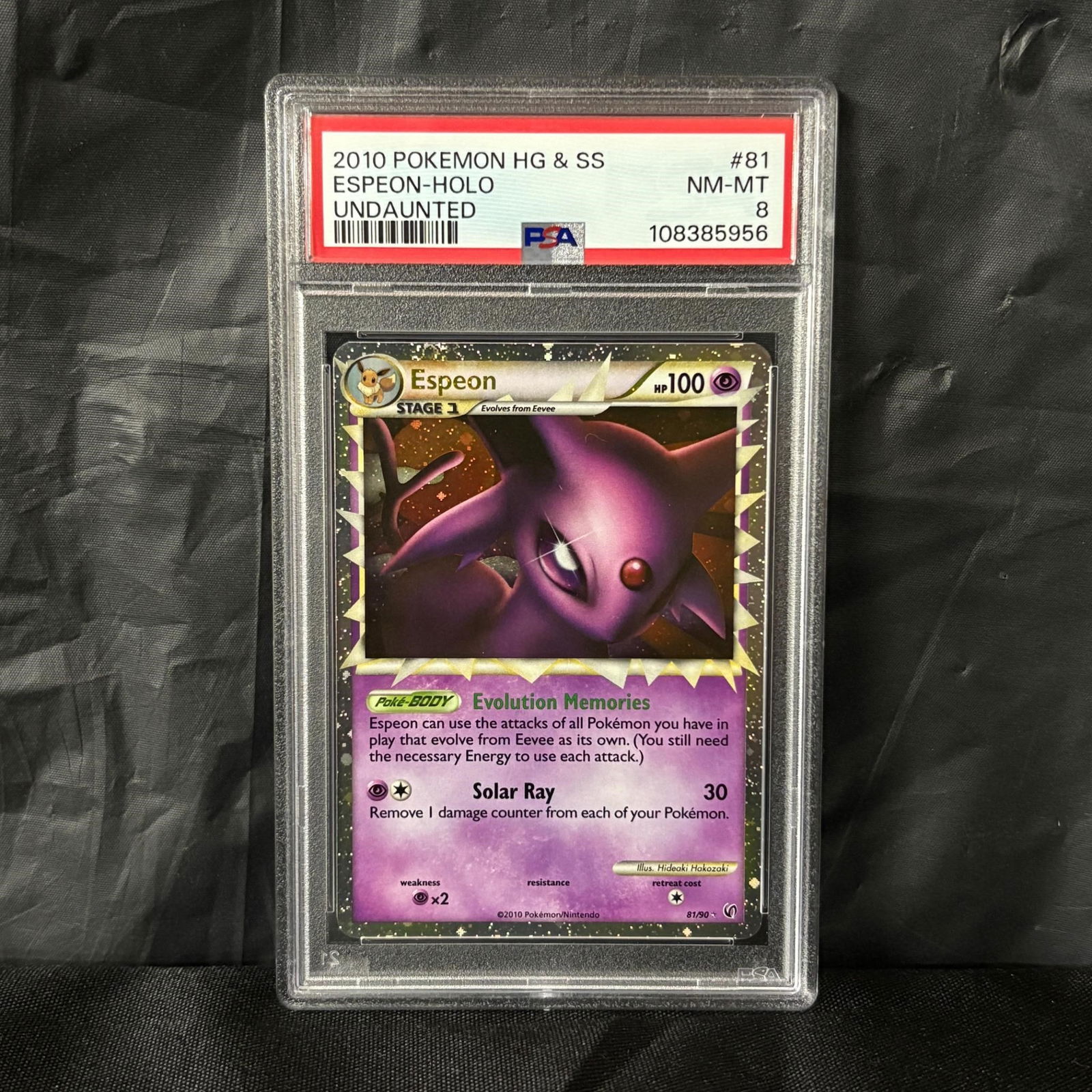 Psa 8 Espeon Holo Prime Undaunted Auction