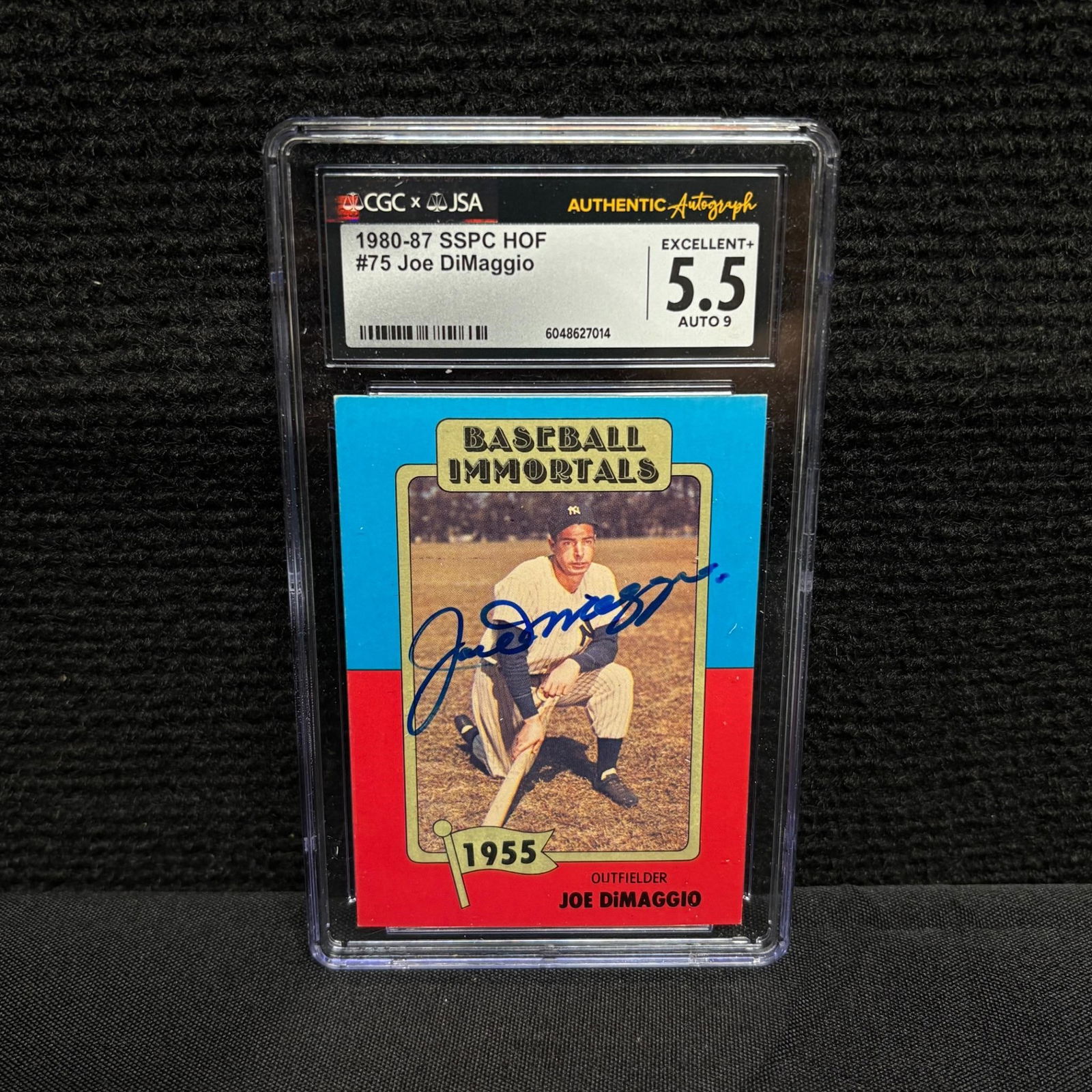 Cgc/jsa Auto Grade 9 Joe Dimaggio Signed Card Auction