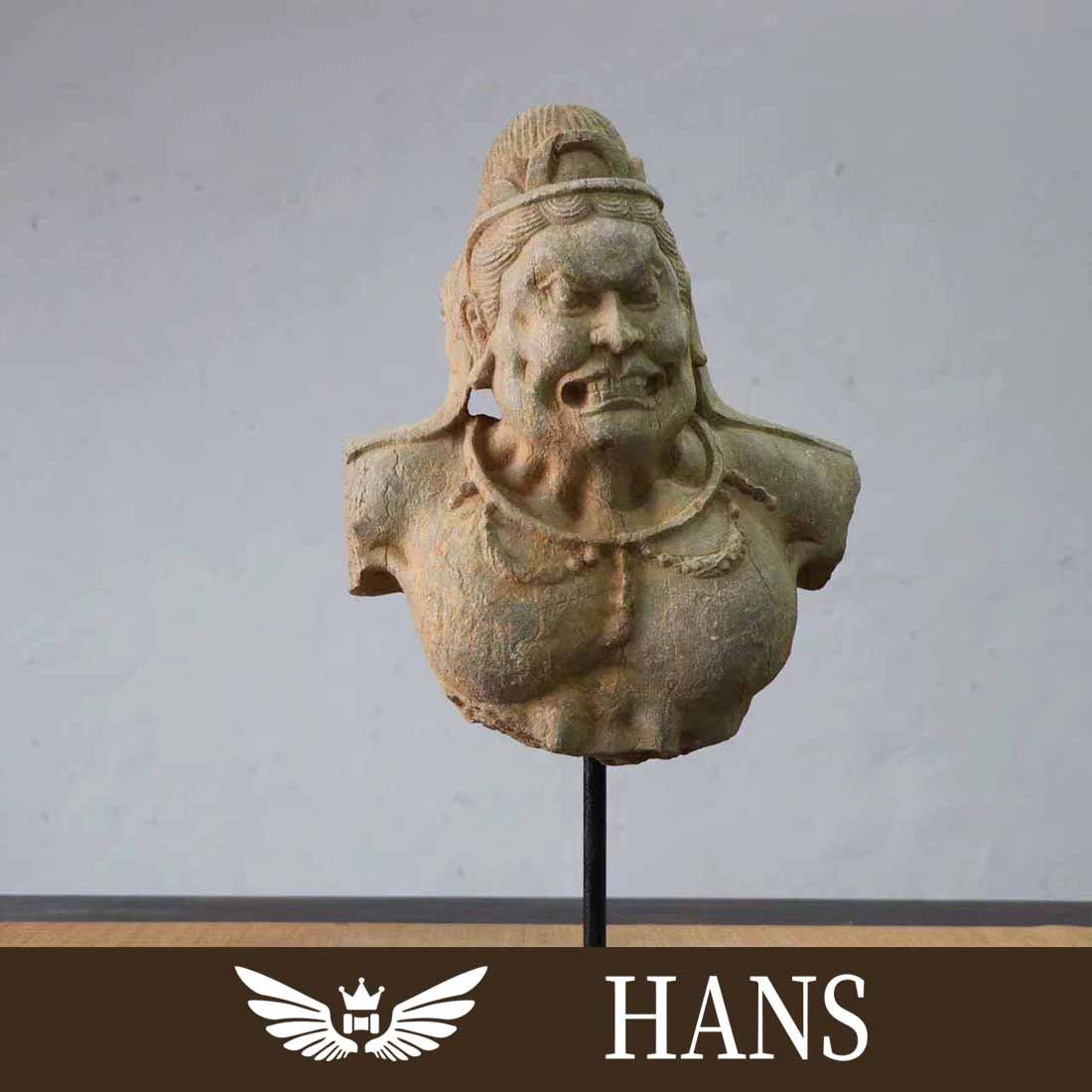 Bluestone Vajra Hercules Stone Statue Auction
