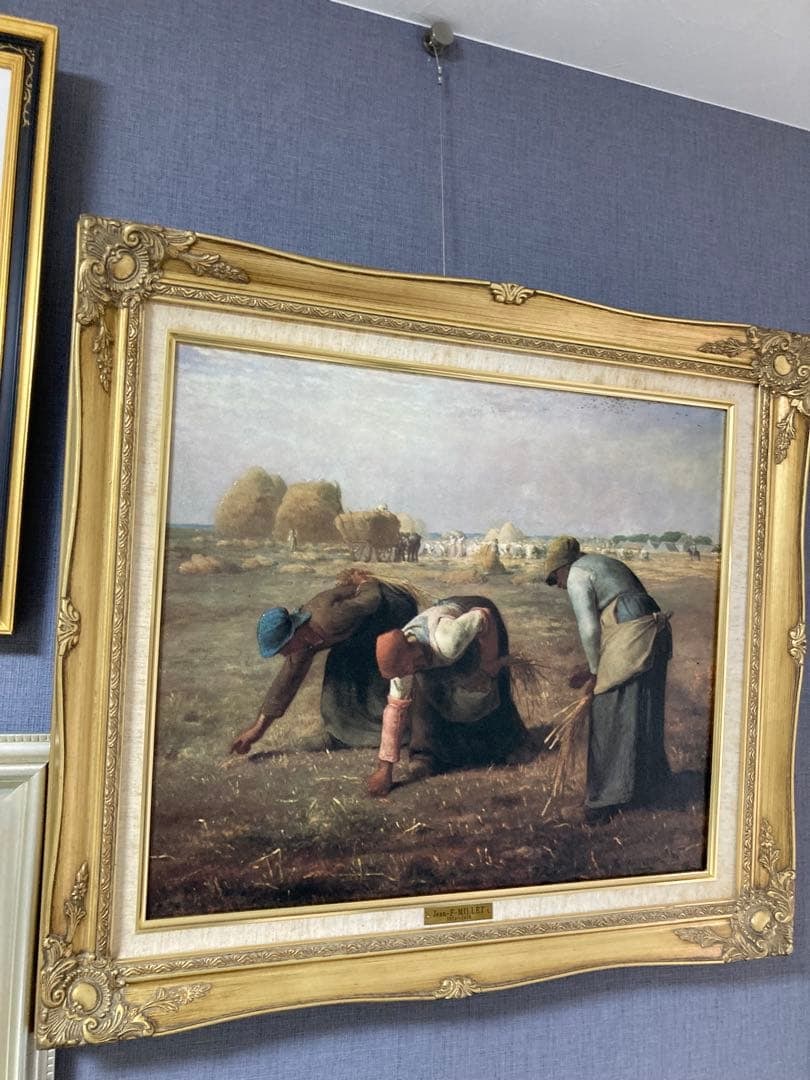 Millet "the Gleaners" Oil Painting, Size F10 Auction