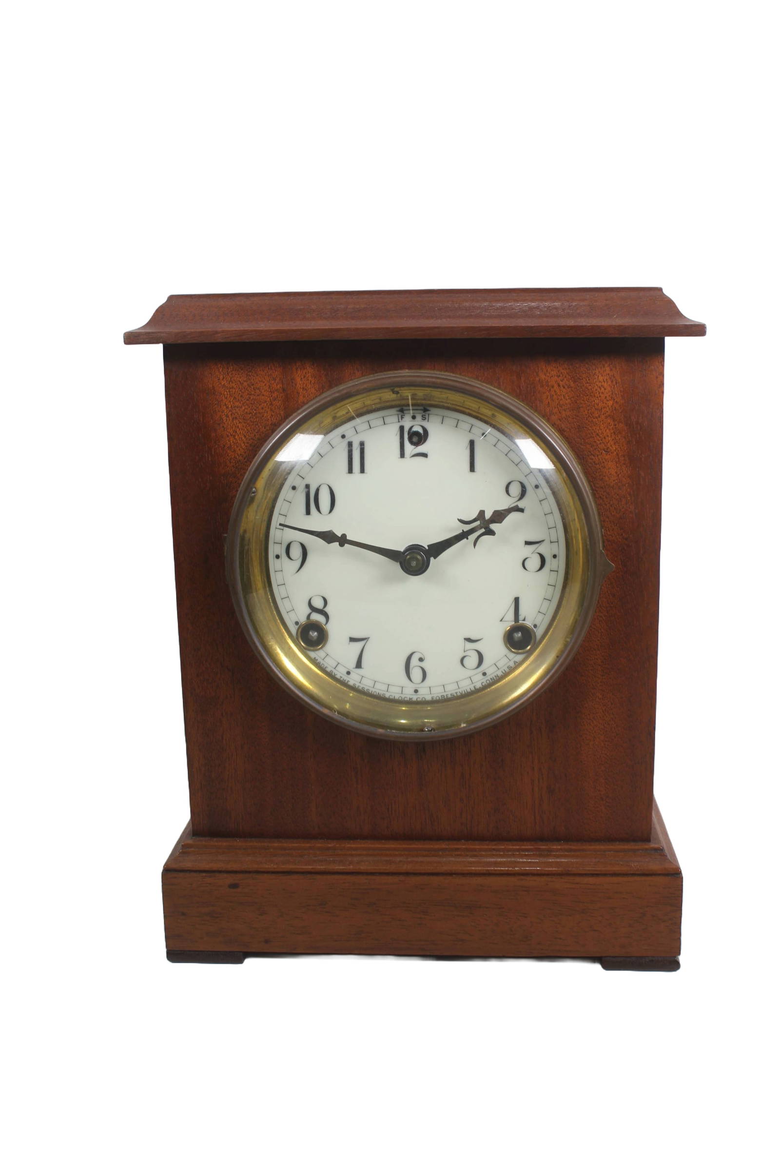 Sessions Oak Shelf Clock, Circa 1920 Auction