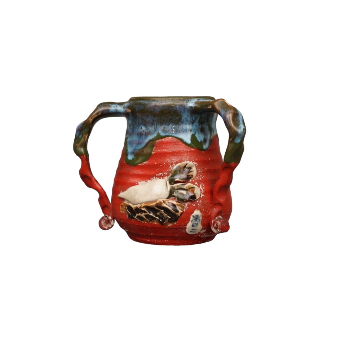 Japanese Sumida Gawa Pottery Vessel. Ishiguro Koko