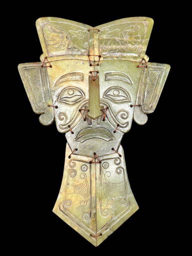 Carved Jade / Nephrite Stone Figure Of Soldier Fac