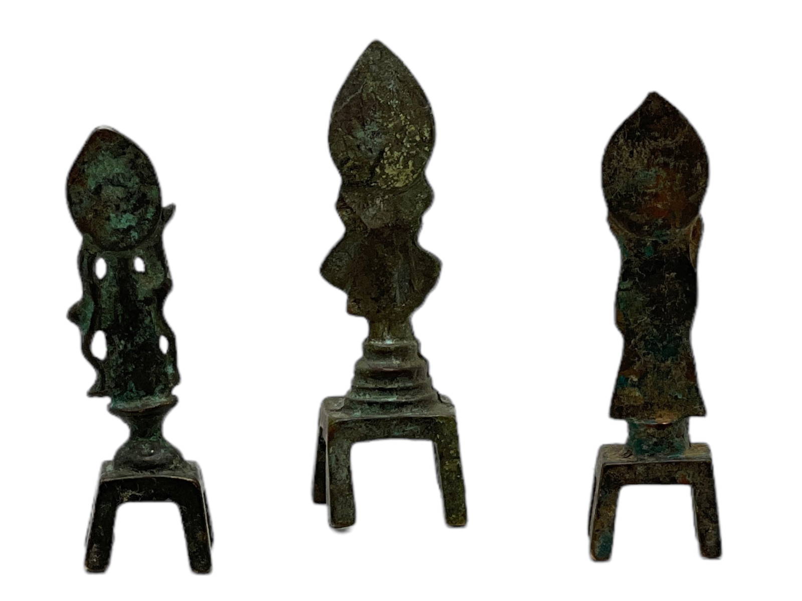 Three Chinese Bronze Buddha Figures Auction