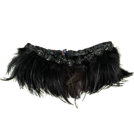 Rare Vintage 1920s 1930s Deco Flapper Beaded Closure Real Feather ...