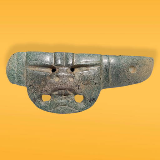 Pre Columbian Olmec Style Jade Spoon