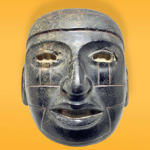 Pre-Columbian Aztec Style Obsidian Mask - Nov 30, 2022 | Hunting 4 ...