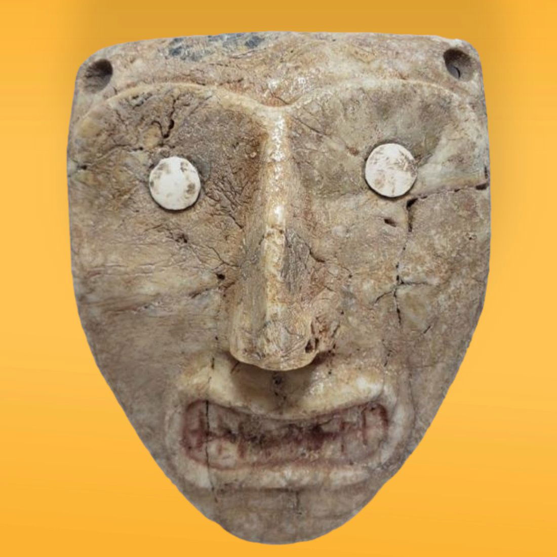 Pre Columbian Sultepec Style Mask With Inlay