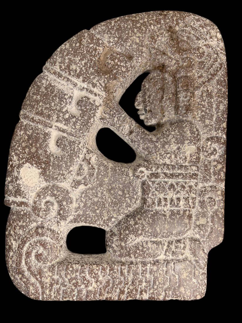 Pre-columbian Maya Stone Hacha Auction