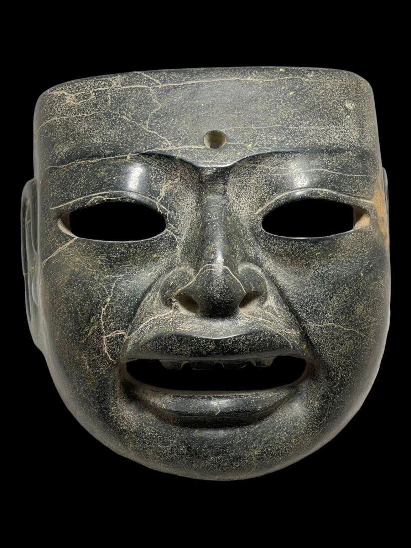 Pre-columbian Olmec Stone Mask Auction