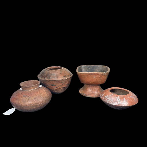 4 Pre Columbian Nation Pottery Pots