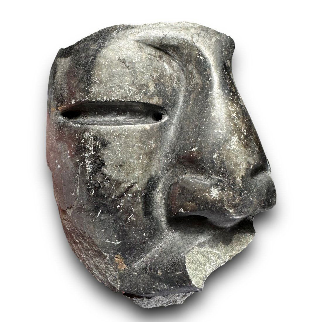 Pre-columbian Olmec Stone Mask Fragment - Ex. Museum Auction