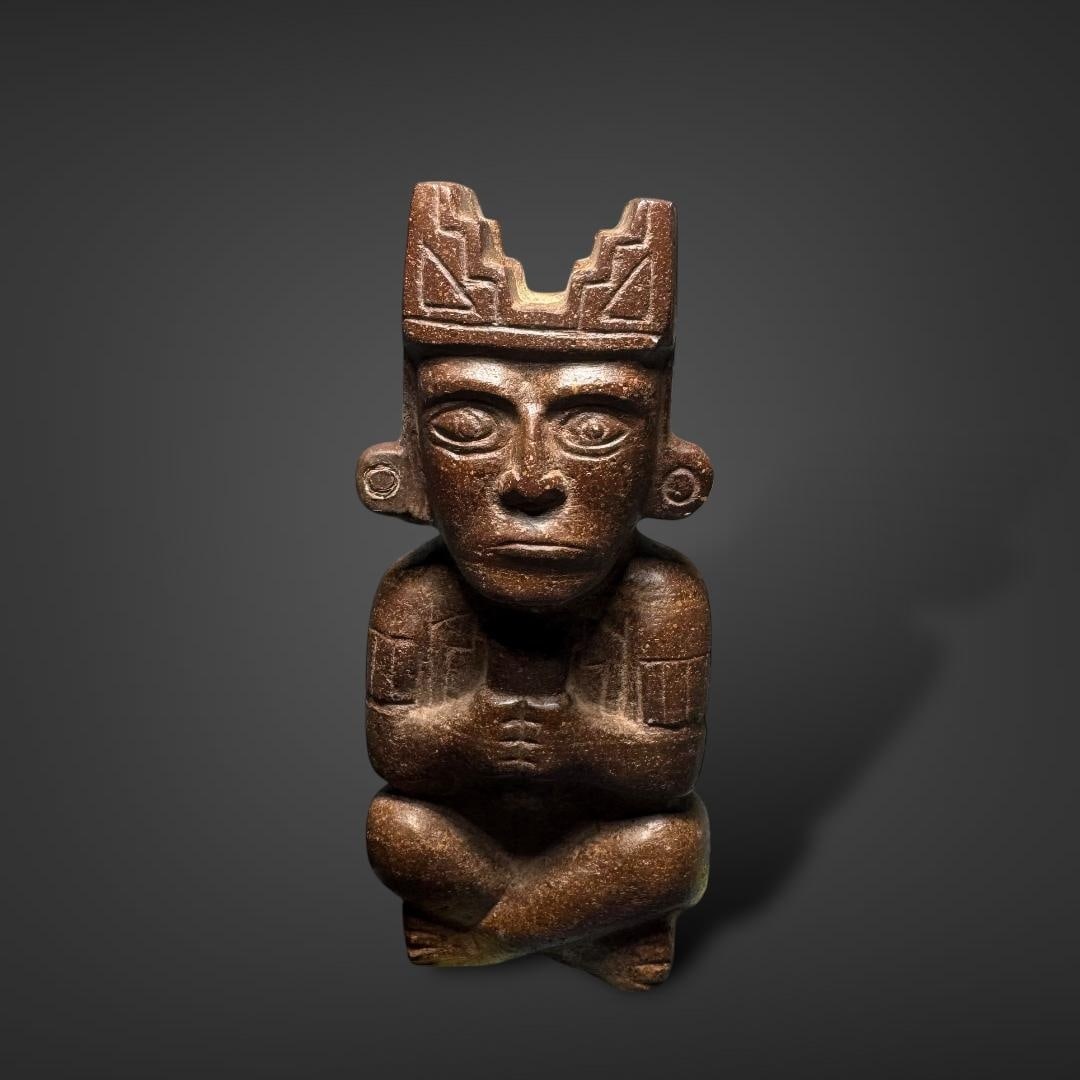 Pre-columbian Huari Stone Figure Auction