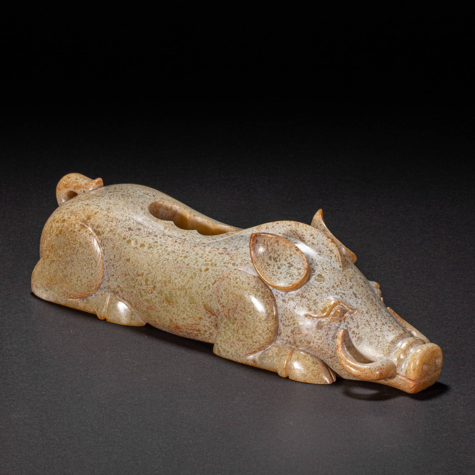 Hetian Jade Boar Before Ming Dynasty Auction