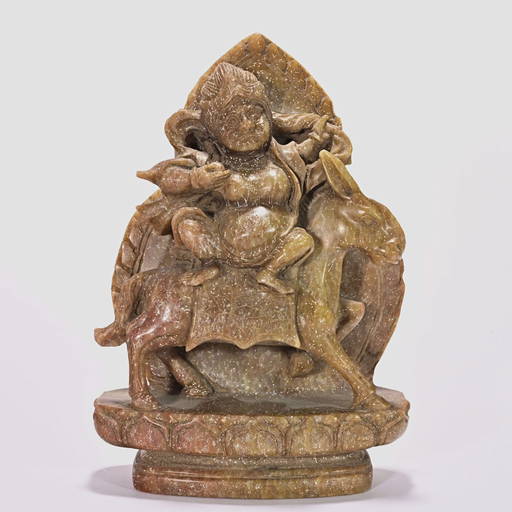 Buddhist Statues Of Chicken Blood Stone Before Ming Dynasty