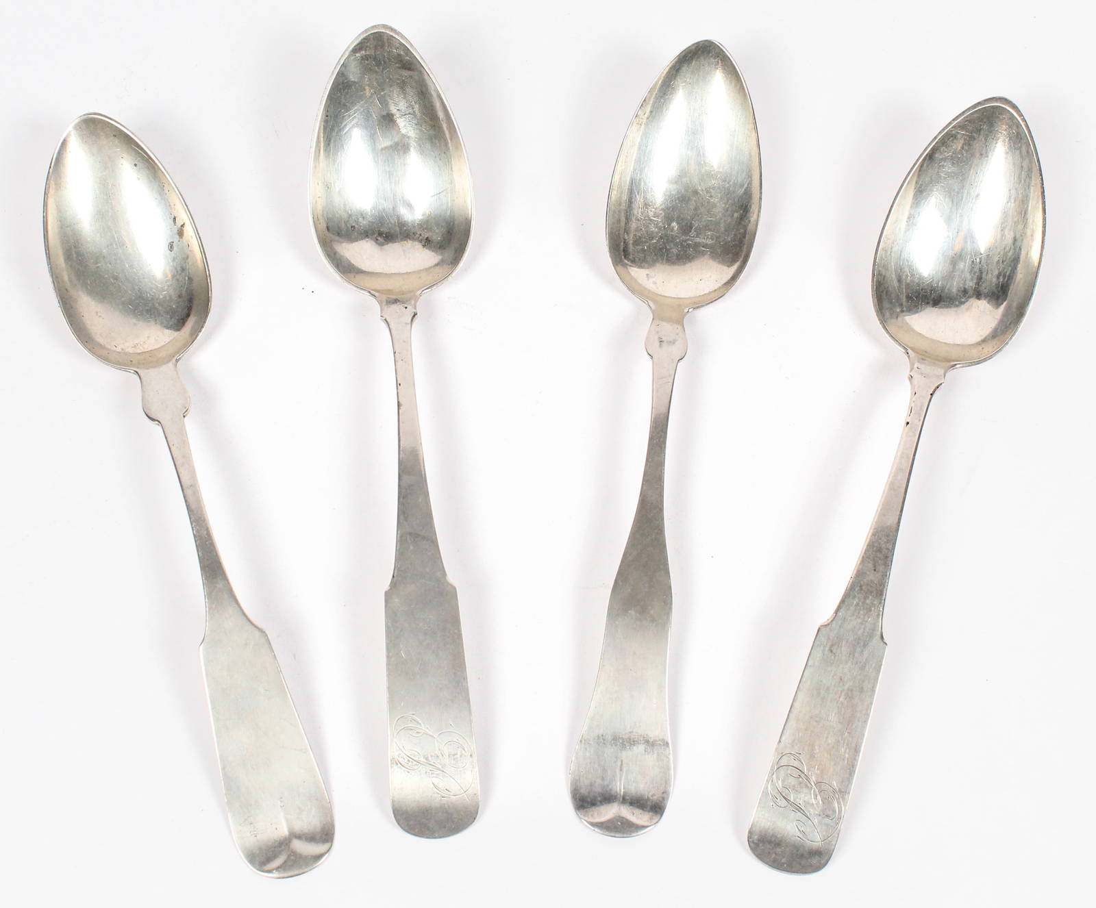 Four Coin Silver Tablespoons Auction