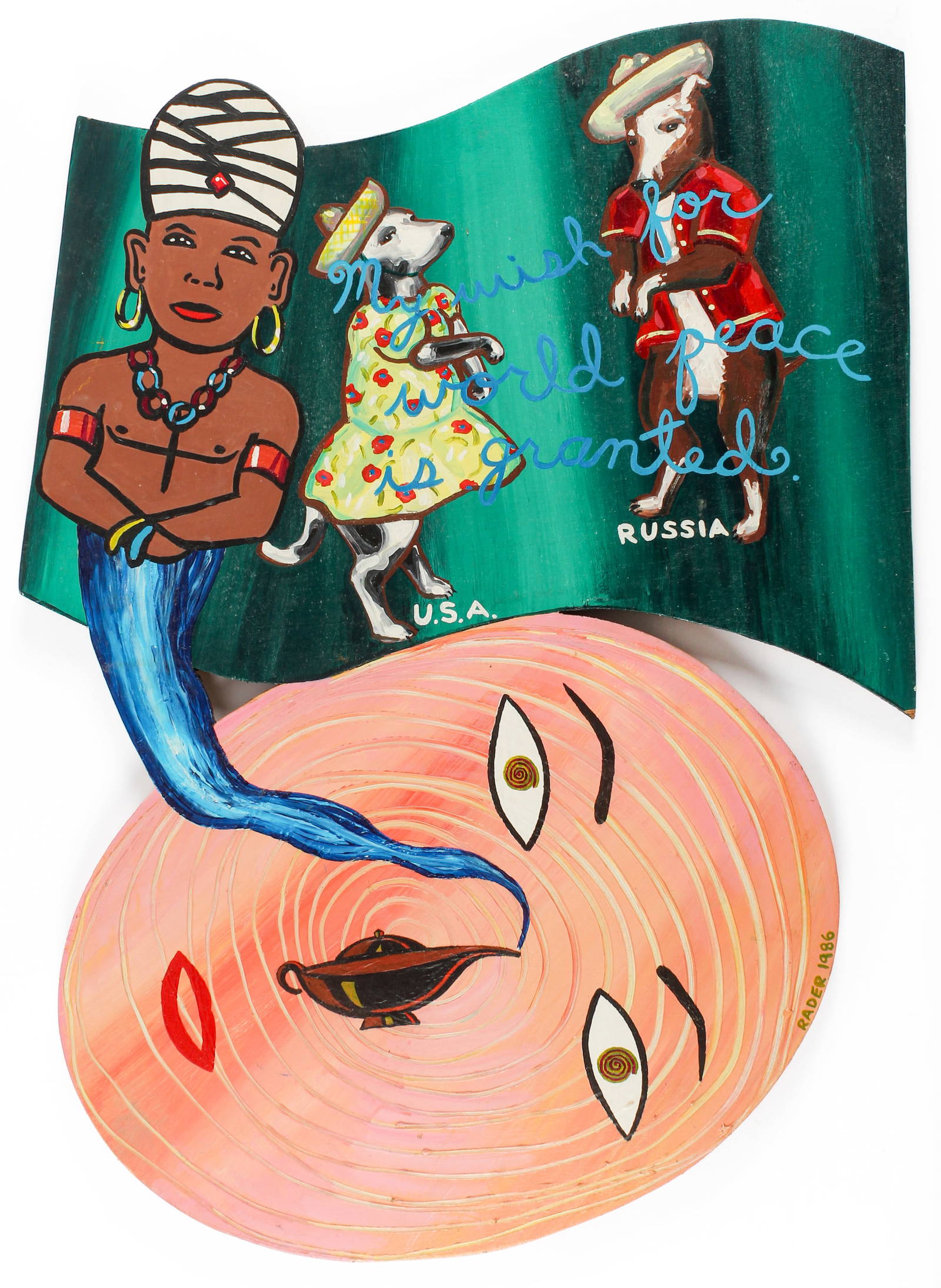 Mason Rader (american, B. 1961) My Wish, Acrylic On Plywood Painting ...