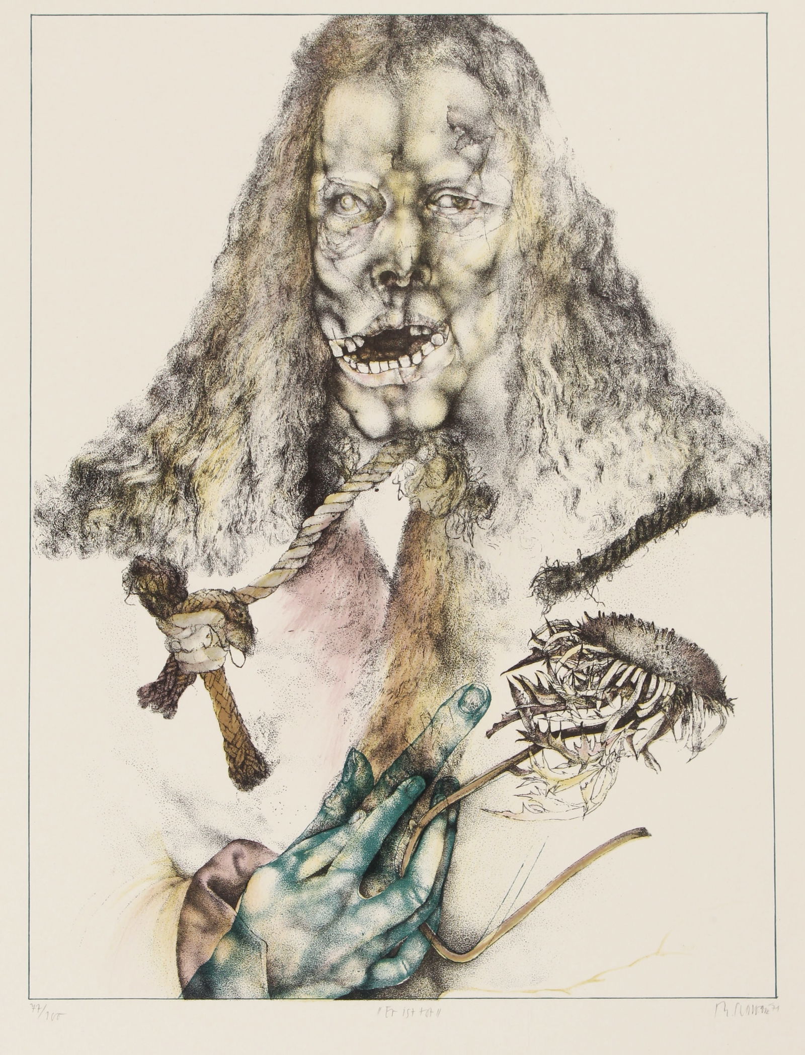 Hans Georg Rauch (german, 1939-1993) Lithograph Auction