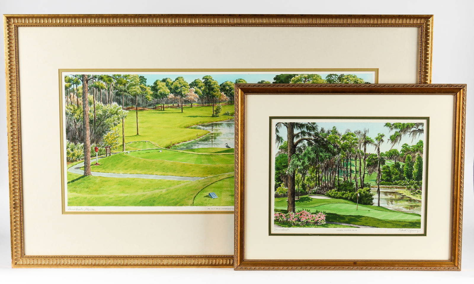 Two Innisbrook Golf Club Signed Watercolors By Robert R. Young ...