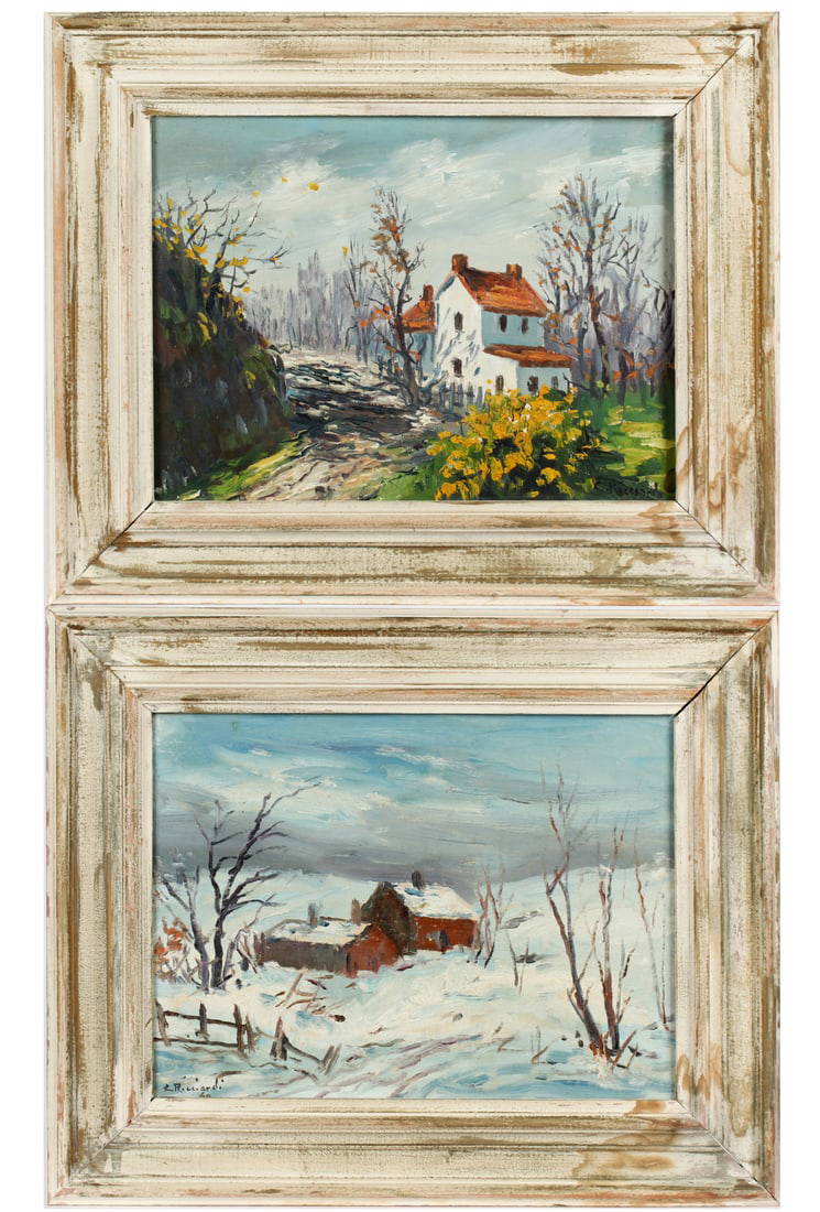 Cesare Ricciardi (american, 1892-1973) Two Impressionist Style ...