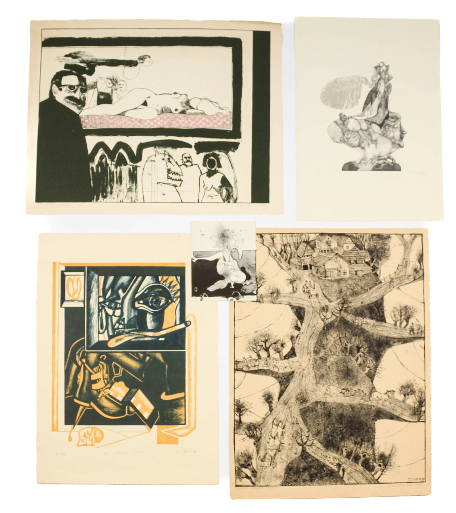 Modernist Lithographs Incl. James Strombotne, Paul Wunderlich Auction