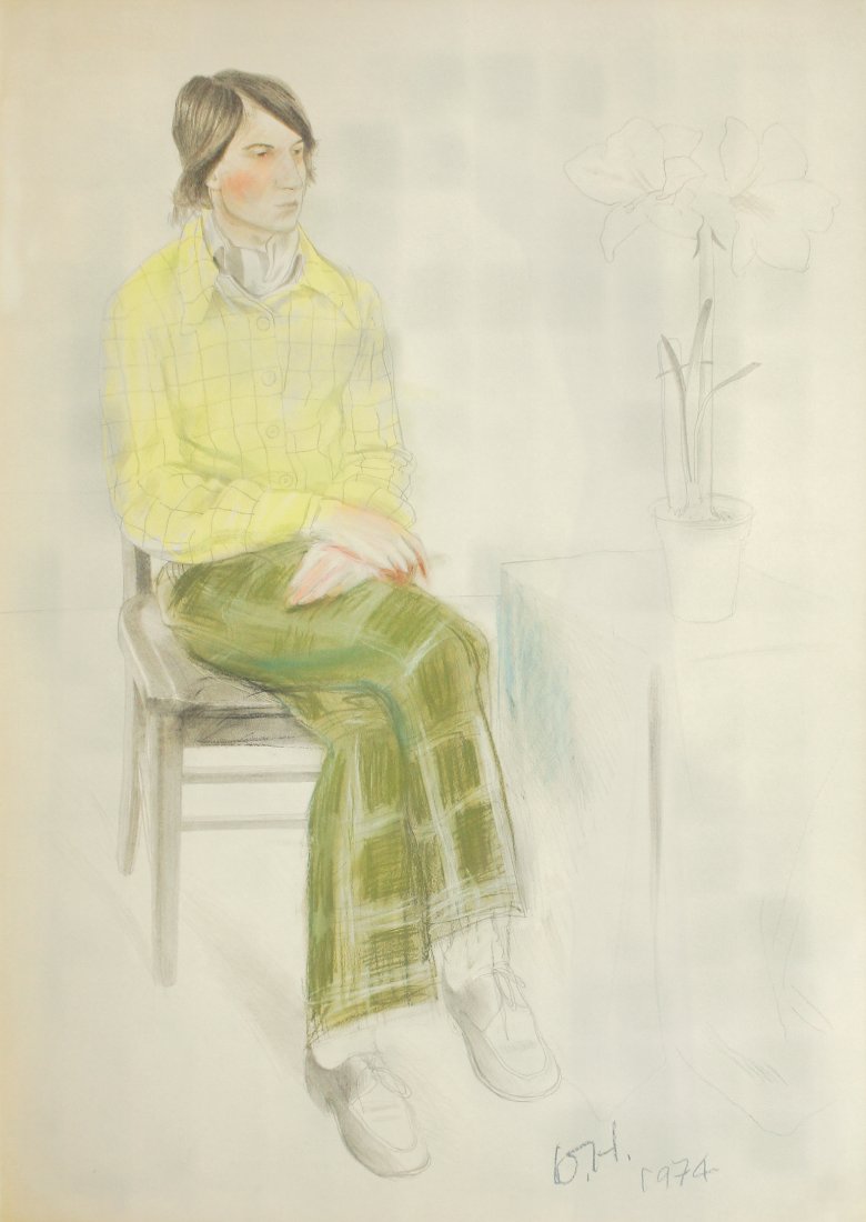 Yves Marie, 1974 Lithograph on Arches paper David Hockney (#0008) on ...