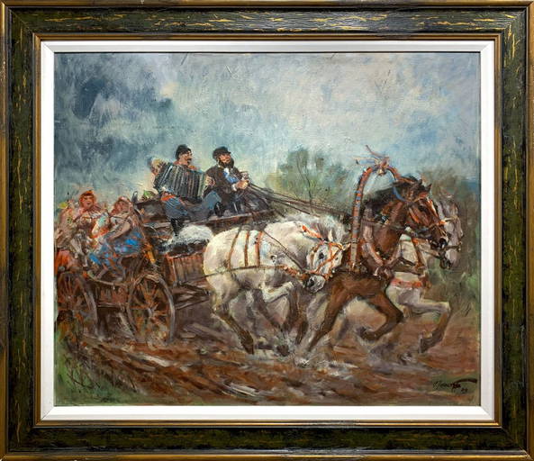 Victor Arkhipovich Ivanoff Original Oil On Canvas
