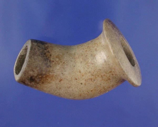 Indian Disk Pipe Pipestone W/ Coa * Aaca