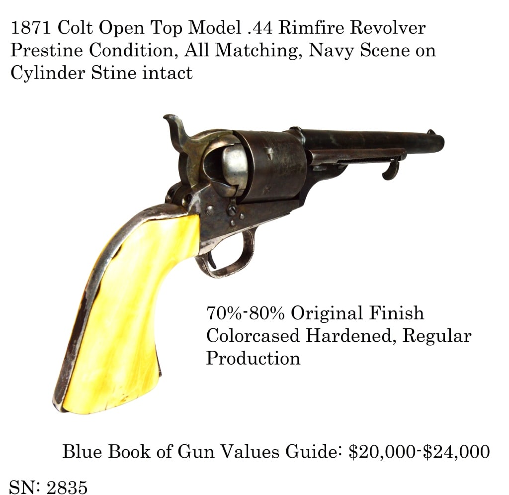 1871 Colt Open Top Model .44 Rimfire Navy Auction