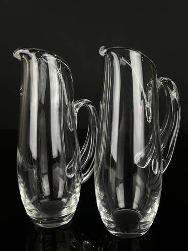 Pair of Signed Steuben Glass Pitchers (#0006) on Jan 08, 2023 | Palmer ...
