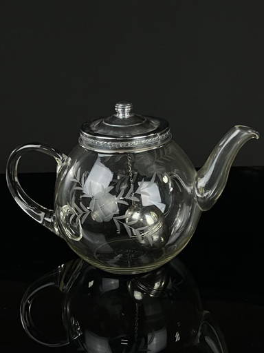 1931 1940 Corning Glass Pyrex Tea Pot
