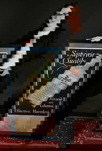 1920's Large 4ft Rexall Drugs Swim Kap Adv. Poster Auction