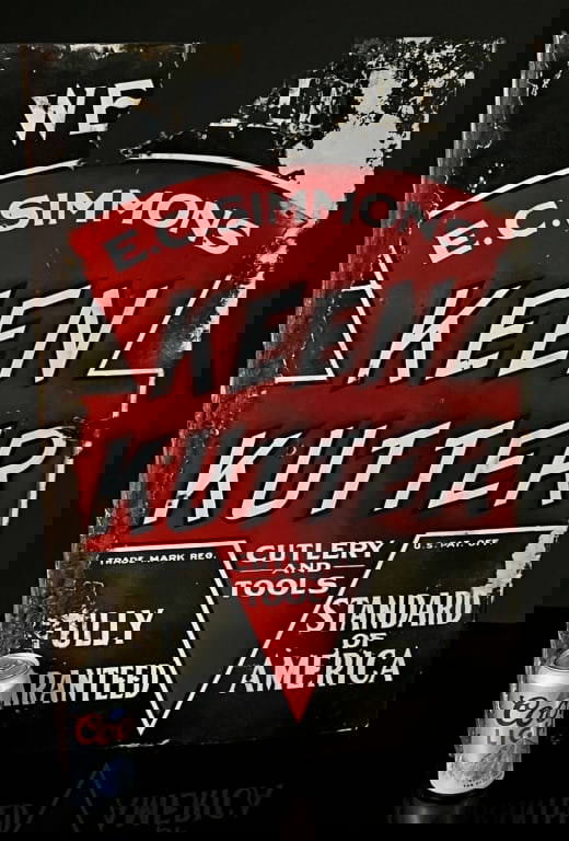 Double Sided Porcelain Keen Kutter Flange Sign Auction