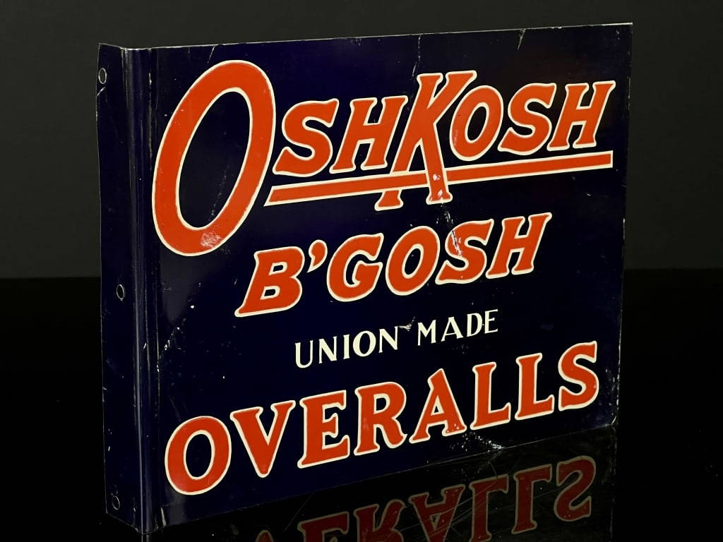Osh Kosh Work Wear Overhauls Flange Sign Auction