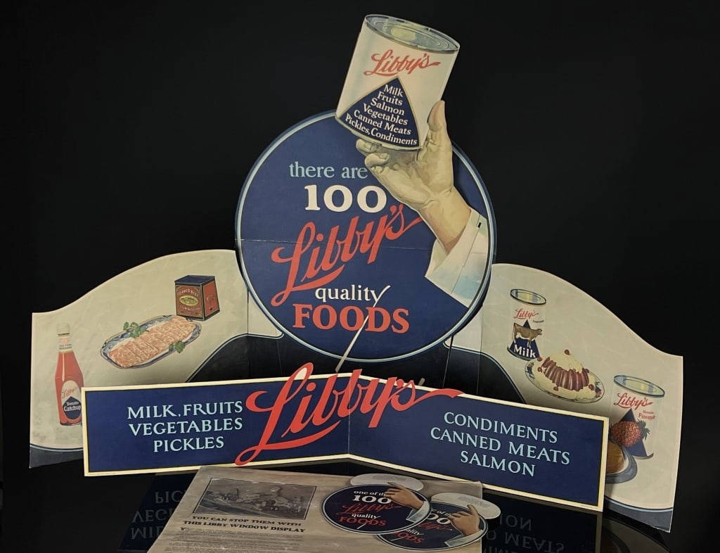 1926 N.o.s Libby's Food Store Display Auction