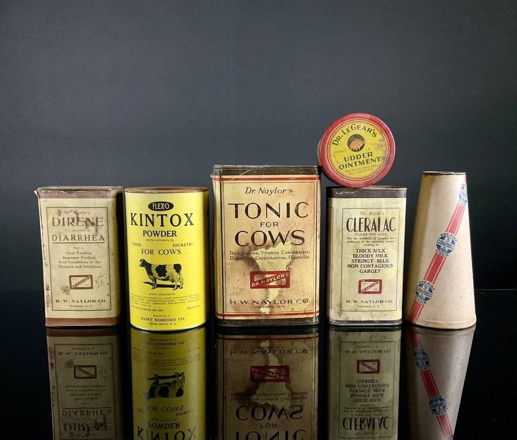 Various General Store Cow Adv. Medicine Lot Auction