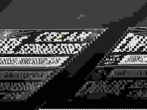 Empire Cream Separators Kansas Farm Sign Auction