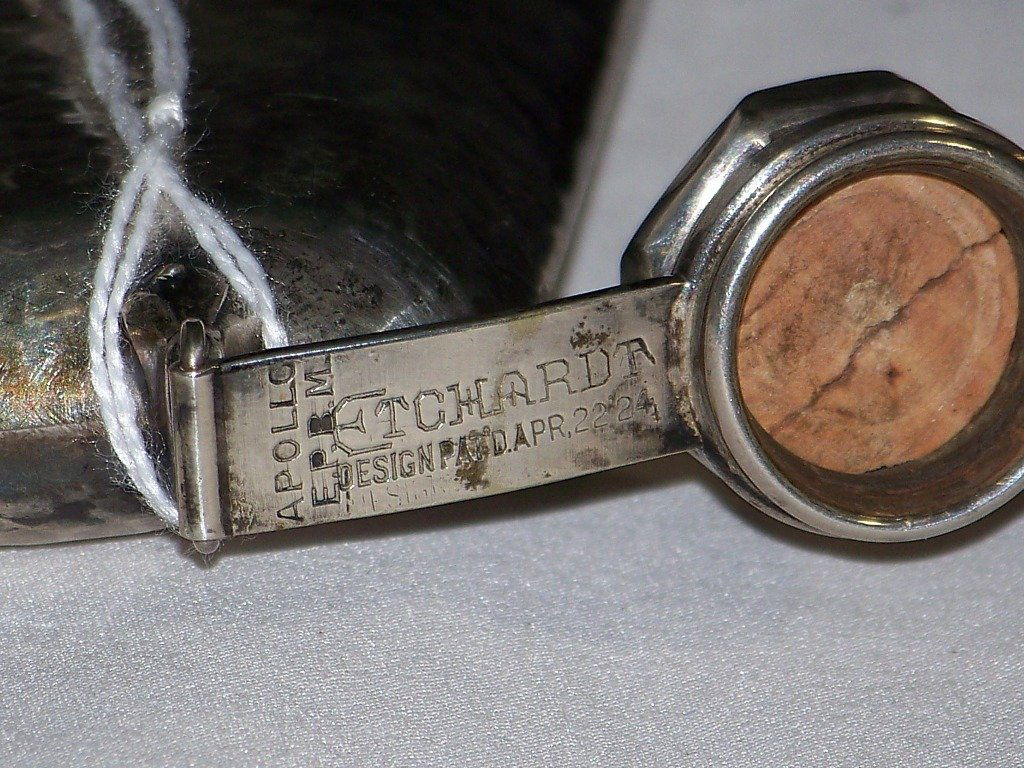 Vintage Hand Hammered Silver Flask by Apollo