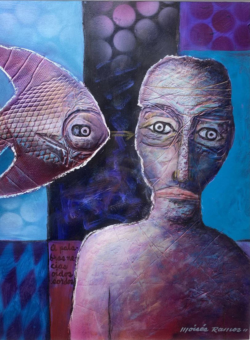 Moises Ramos Mixed Media Surrealist Painting Award Winning Puerto Rican ...