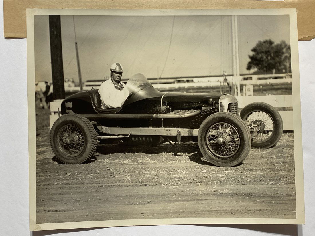 Vintage Early Racing Car Original Photo Western Studios Hutchinson Kansas