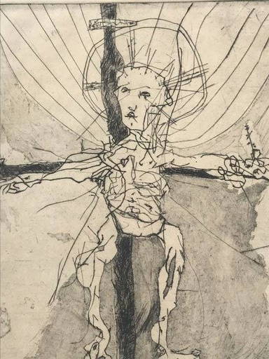 Vintage Etching Signed Dated 1962 R Allan