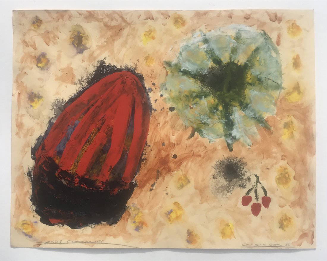 Michael Dee Cookinham Original Abstract Mixed Media On Paper Auction
