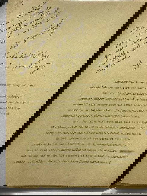 Buy Original Science Fiction Script By A E Van Vogt 1912-2000 Enchanted ...