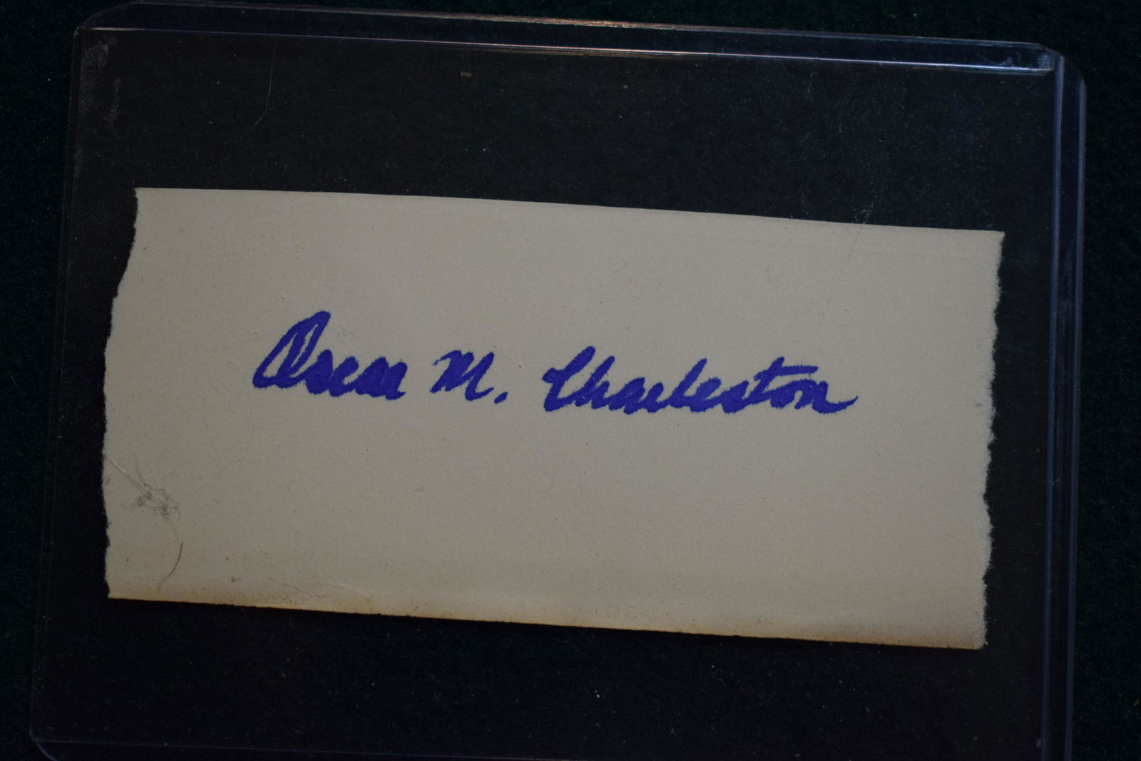 Oscar Charleston HOFer cut signature - Feb 26, 2023 | CSA, LLC in IN