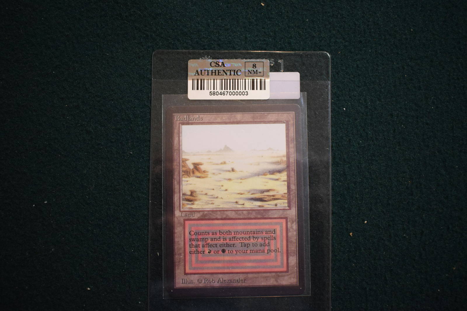 Mtg: Beta Badlands Magic The Gathering Card Dual Land. Graded 8 Auction